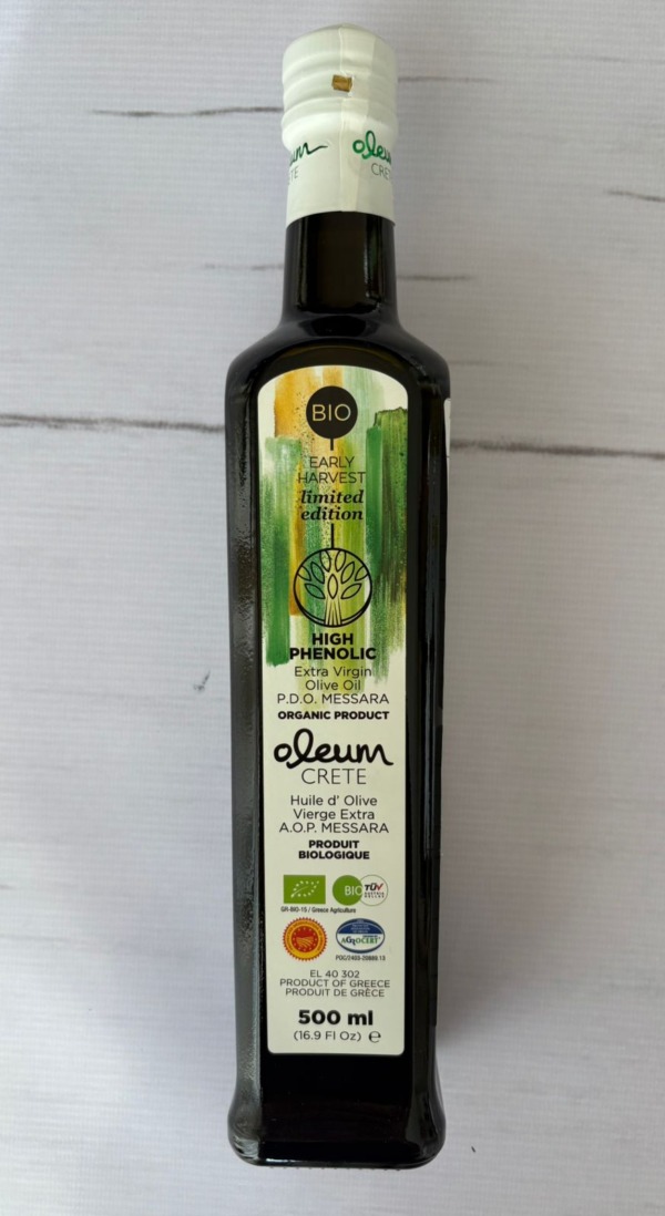 Oleum Crete Early Harvest Organic Extra Virgin Oil 500ml | Ripe